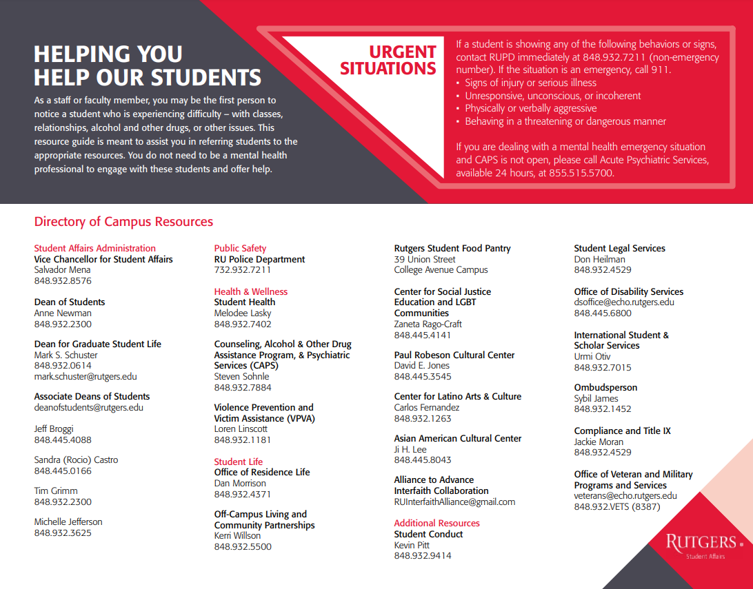 General Resources | Student Health - Division of Student Affairs ...